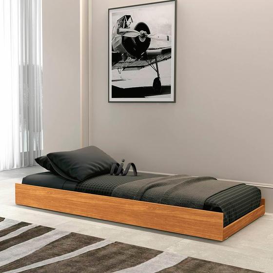 Cama Auxiliar Solteiro Com Rodízios Nature Roma Fênix - Cama Auxiliar - Magazine Luiza