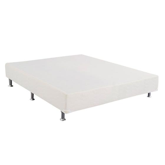 Cama Box Base Casal Light Tecido White (138x188x20) - Ortobom - Base ...
