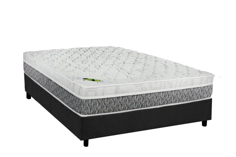 Cama Box Casal Blindada + Colchão D33 Aspen Luckspuma 138x188x52 - Cama ...