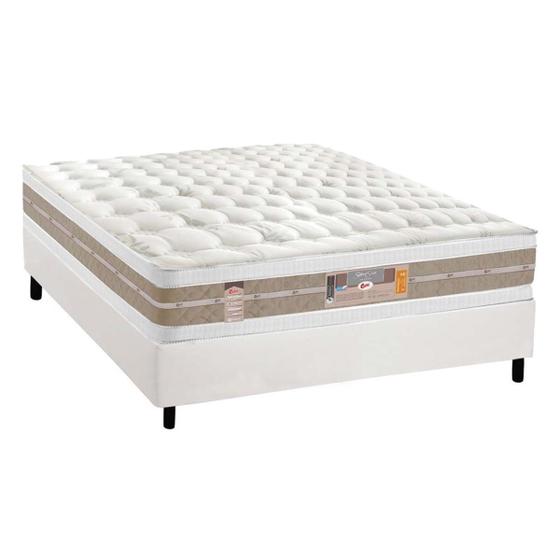 Cama Box Casal: Colchão Molas Ensacadas Castor Pocket Silver Star Air ...