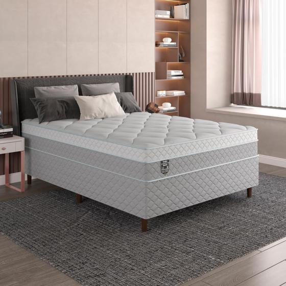 Cama Box Casal E Colchao Casal Molas Ensacadas Dakota 138x188 Umaflex - Cama Box - Magazine Luiza