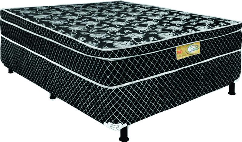 Cama Box Casal Mola Ensacada Gold Dark 138X188X66 Softflex - Cama Box ...