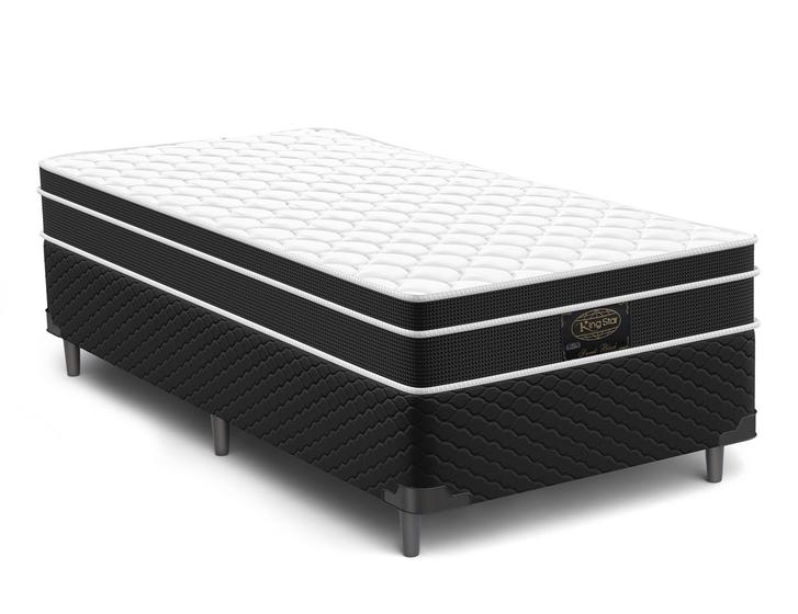 Cama Box + Colchao Molas Bonnel King Star Sweet Black - KING STAR ...