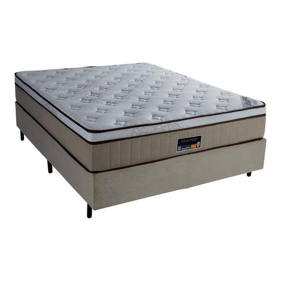Cama Box com Colchão Casal D45 Gran Pedic Extra Firme Apolospuma ...