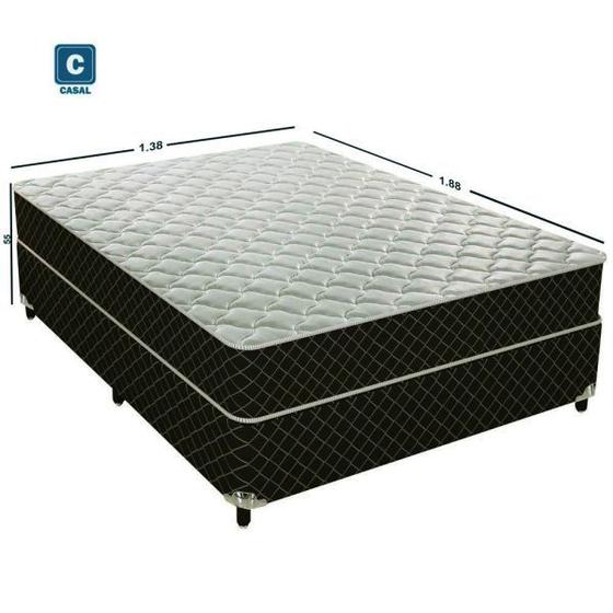 Cama Box Conjugado Casal mola bonnel 138x188x55 - A colchoes - Cama Box ...