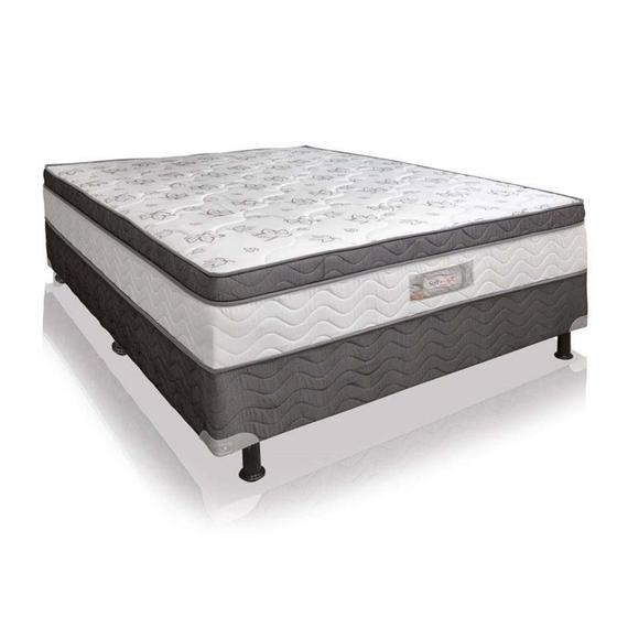 Cama Box Conjugado Casal Mola Fio Contínuo Imperador Plus 138X188X71 ...