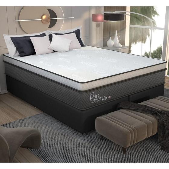 Cama Box Conjugado King com Colchão (193x72x203) Primeline HR Gazin ...