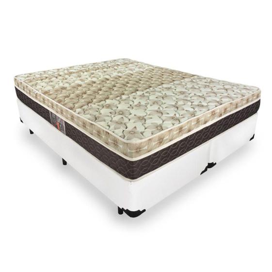 Cama Box King + Colchão De Molas Ensacadas - Castor - Class Pocket ...