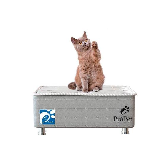 Cama box PET Cachorro / Gato Pequeno PróPet Classic Branco (45x55x16 ...