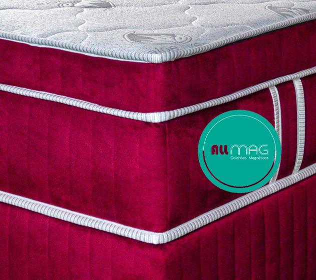 Cama Box Solteiro Colchão Magnético Massageador Espuma D33 0 88x1 88 M