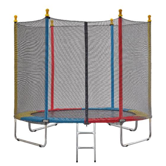 Cama Elástica Infantil Pula Pula Trampolim 2,44 M Colorida - Justfun ...