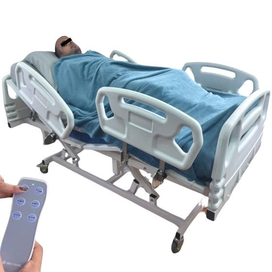Cama Hospitalar Motorizada 3 Movimentos com Colchão D28 e Controle ...