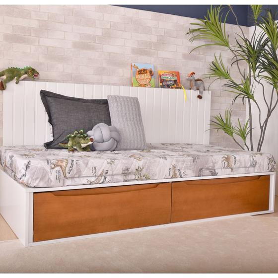 Cama Infantil Com Gavetas e Encosto Sambalelê Prime Divicar - Cama ...