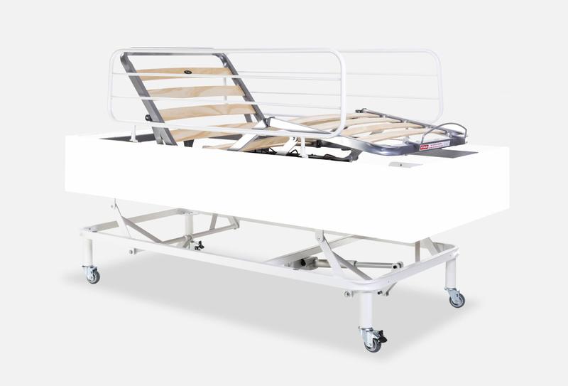 Cama Motorizada Comfort Branco Sem Colchao Com Grade Com Rodizios ...