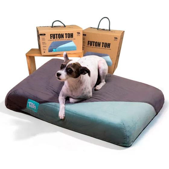 Cama Pet Ortopédica Caminha Colchão Cães Futon Toh Luxo Cachorro Idoso ...