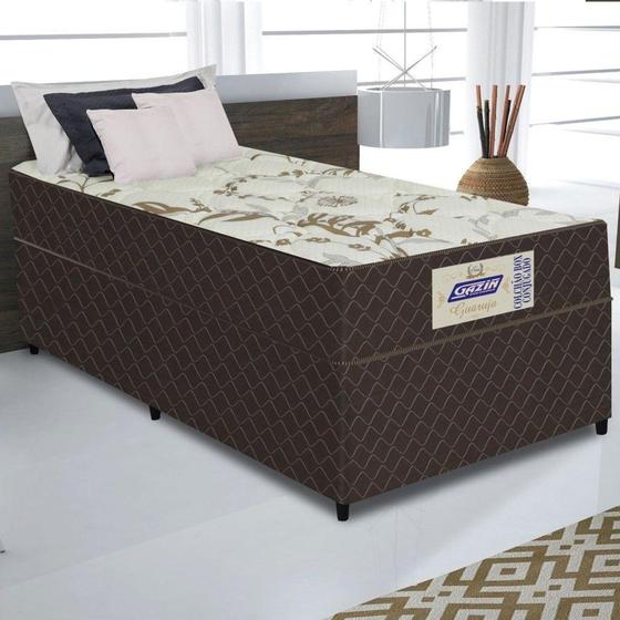 Cama Unibox Gazin Guarujá solteiro molas Ensacadas - Cama de Solteiro ...