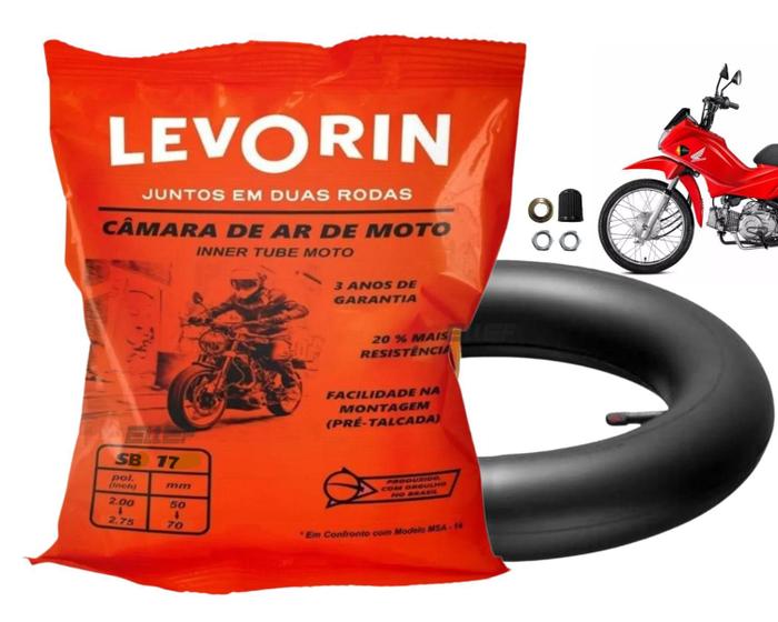 Camara de Ar Aro 17 Biz 100 110 125 Pop 100 110 Web 100 Mobilete ...