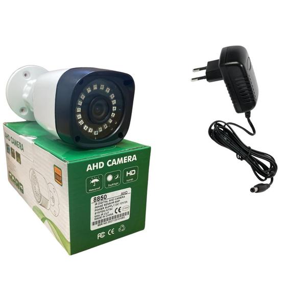 Câmera Bullet Full Hd- 2Mp -1080P -3.6Mm +Fonte 2A Bivolt - Ejcf ...