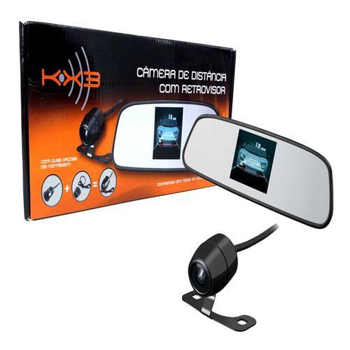 Câmera De Distância Com Retrovisor Lcd 3" Colorido - KX3 - Câmera de Ré ...