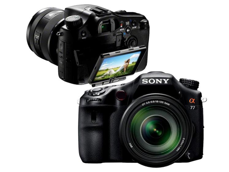 Câmera Digital Sony Alpha SLT-A77 24.3MP LCD 3 - Filma em Full HD ...