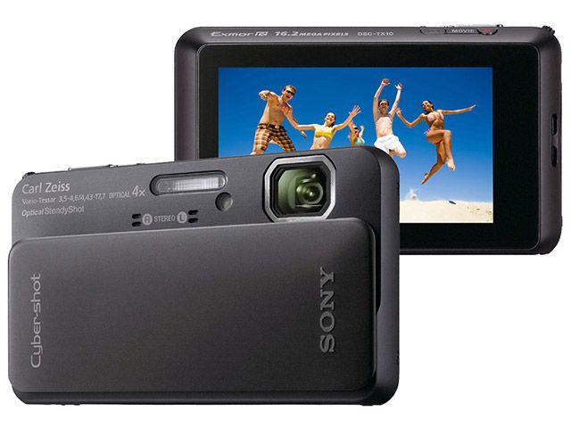 Câmera Digital Sony Cyber-Shot DSC-TX10 16.2MP - Touch Panorâmica 3D Prova Dágua Filma em Full ...