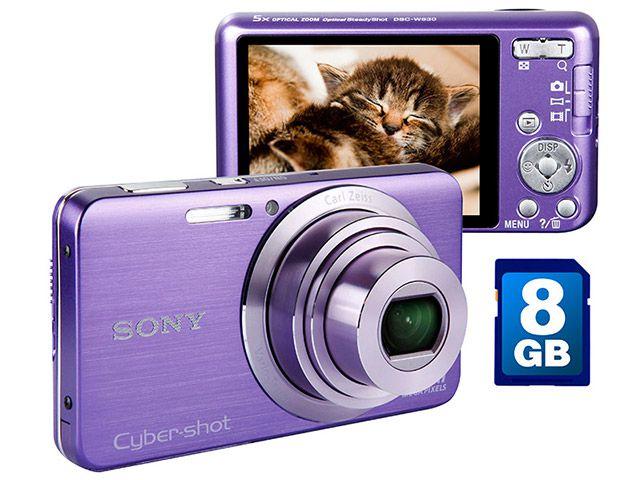 Câmera Digital Sony Cyber-Shot W630 16.1MP LCD 2,7 - Zoom Óptico 5x ...