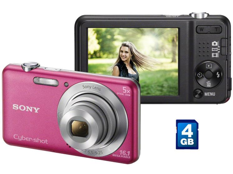 Câmera Digital Sony DSC W710 16.1MP LCD 2,7” - Zoom Óptico 5x ...