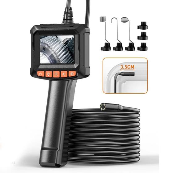 Câmera Endoscópica Industrial Cabo 5 Metros 1080p Boroscópio led ...