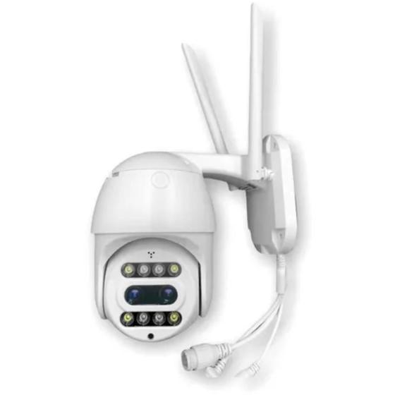 Câmera Externa Ip Dupla Lente Zoom Colorida Óptico Noturna - Ipega ...