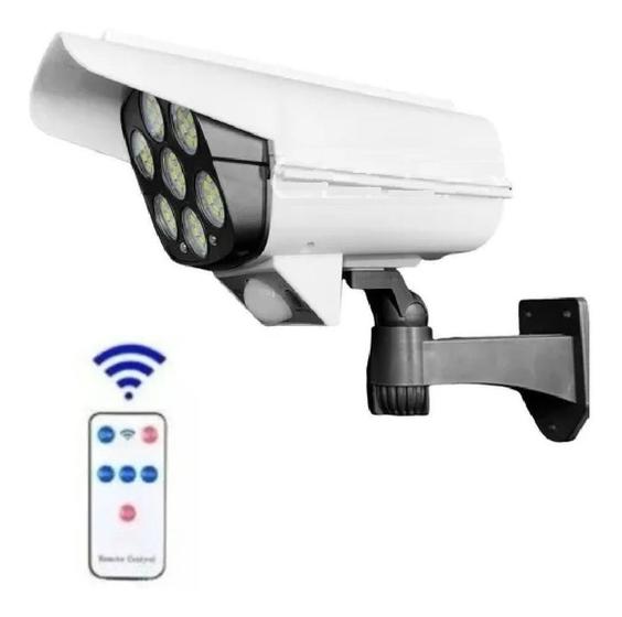 Câmera Falsa Refletor Solar Sensor Presença Segurança Ladrão - New ...