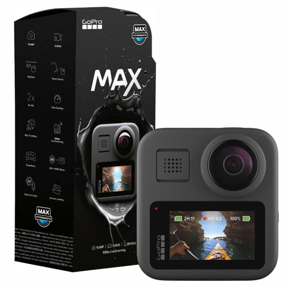 Câmera Gopro Max 360 5.6k 16.6mp À Prova D'água + Case - GoPro ...