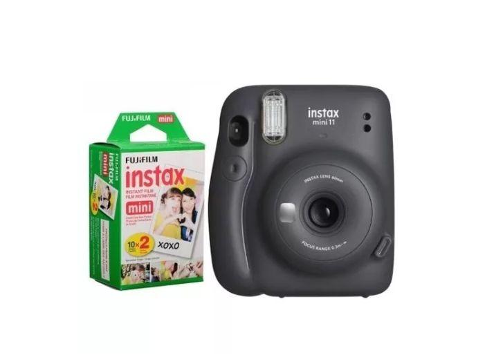 Câmera Instantânea Fujifilm Instax Mini 11 Grafite + Pack 20 Filmes ...