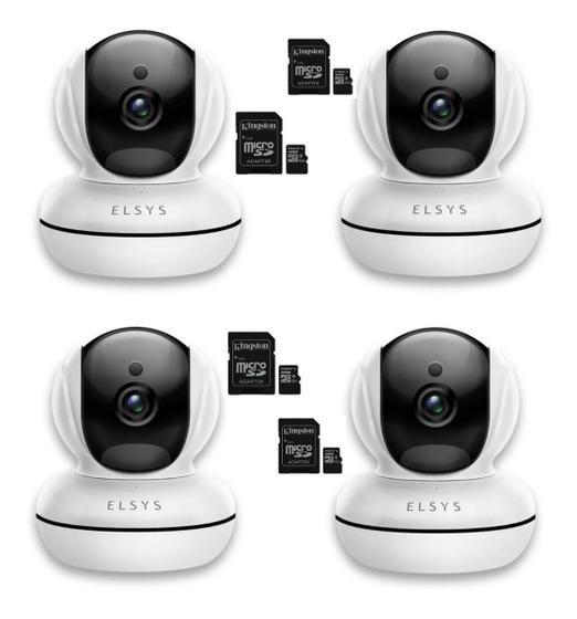 Camera Interna Elsys Wi-fi 360 Esc-wr2 + Cartão 32gb Kit c/ 4 unidades ...