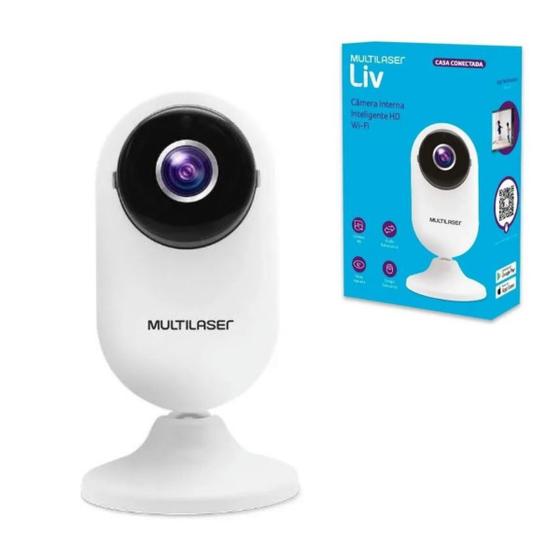 Camera Ip Interna Wi-Fi Hd 3.6mm - Multilaser - Câmera IP - Magazine Luiza