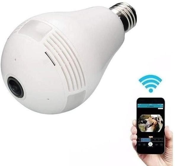 Câmera IP Lâmpada Led 360 VR-C9-C VR Cam Panorâmica Espiã Wifi ... Câmera IP Lâmpada Led 360 VR-C9-C VR Cam Panorâmica Espiã Wifi ...