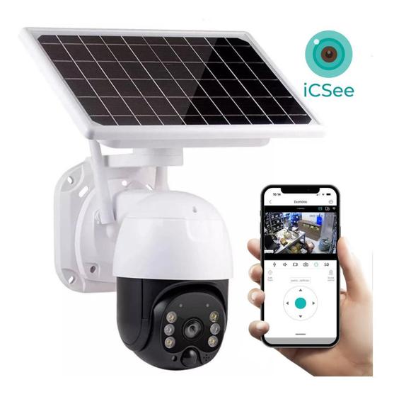 Câmera Ip Painel Solar Ip66 A Prova Dágua 1080 Full Hd - iCSee - Câmera ...