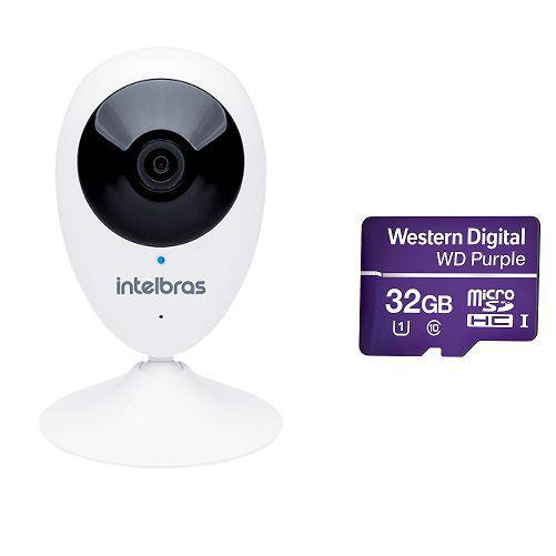 Câmera IP Sem Fio Wi-Fi HD MiBO iC3 + Micro SD Purple 32 GB Intelbras ...