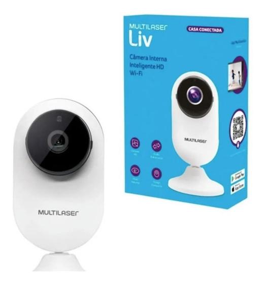 Câmera IP WI-FI HD 3.6mm Interna MULTILASER LIV - Câmera IP - Magazine ...