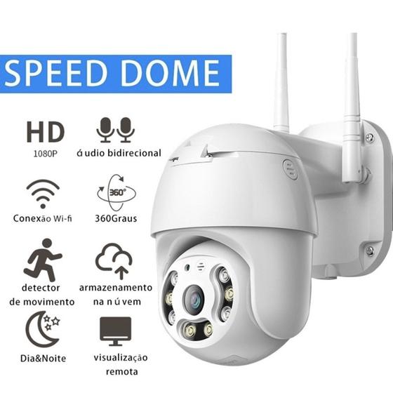 Câmera IP Wifi Externa 360 graus Prova D'água com LED - Yoosee - Câmera ...