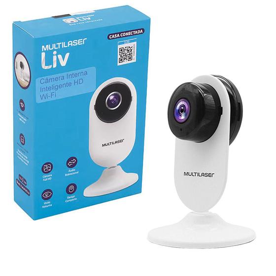 Câmera IP wifi Interna Inteligente com Microfone HD Wi-Fi Multilaser ...