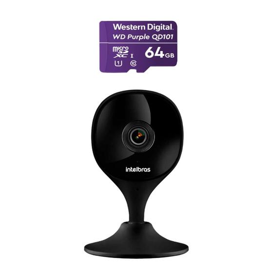 Câmera Mibo imx C Preta + Cartão SD 64GB WD Purple - Intelbras - Câmera ...