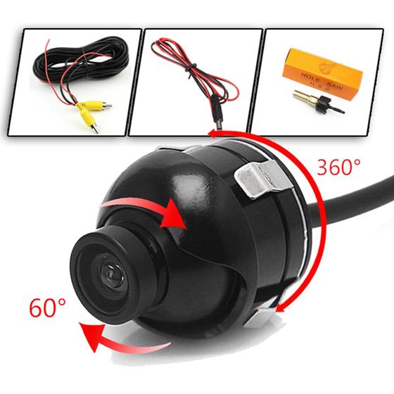 Camera Re Automotiva Estacionamento Tartaruga Colorida Regulavel 360º ...