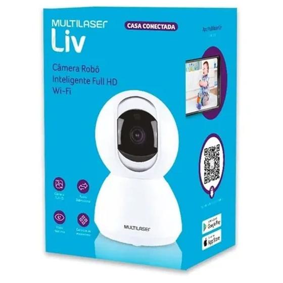 Câmera Robô Inteligente Wifi Multilaser Liv Se221 Full Hd 360º - Câmera ...