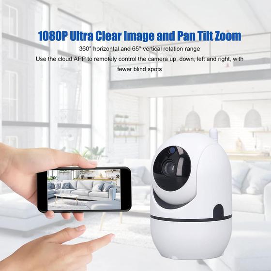 Camera Robo Wifi Para Monitorar Crianças Idosos E Pet Com Audio ...