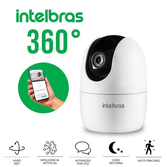 Câmera Robozinho 360 Graus Full Hd Wifi Im4 C Intelbras - Câmera de ...