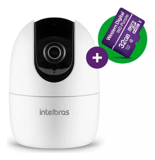 Câmera Wi-Fi Full Hd 360 Graus Im4 Intelbras Com Cartão 32Gb - Câmera ...