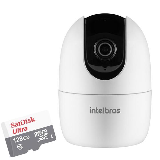 Câmera Wi-Fi Intelbras iM4 C Mibo 360º + Cartão 128GB Ultra - Câmera ...