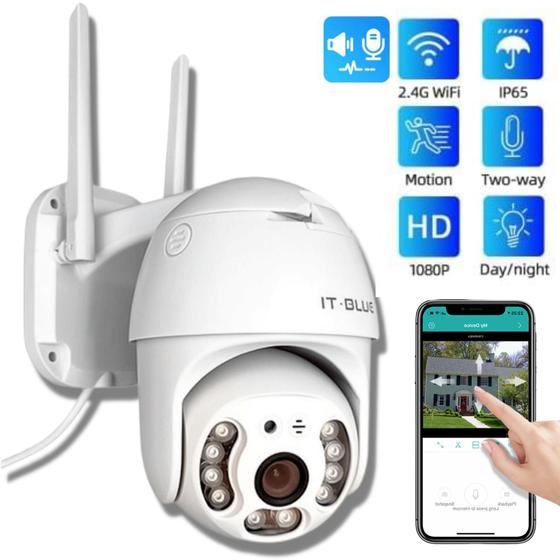 Camera Wifi Externa de Vigilancia Full Hd 1080p Com Sensor de Presença ...