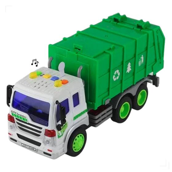 Caminhão de lixo de Brinquedo Reciclagem com Luz e Som - BBR TOYS - Caminhões, Motos e Ônibus de ...