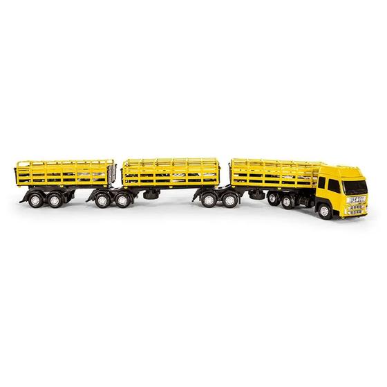 Caminhão Tritrem Boiadeiro Cromax Amarelo 5528 - Poliplac - POLIPLAC ...